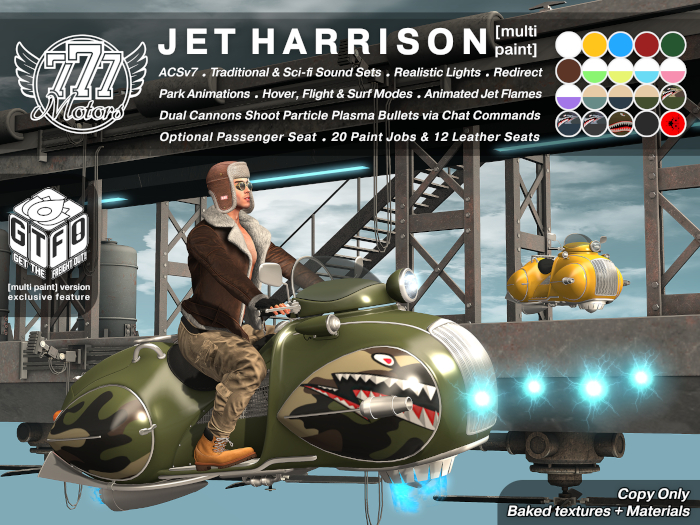 Second Life Marketplace - [777] JET HARRISON (Add)